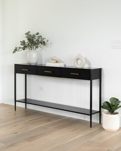 15 Black Console Tables For Every Design Style - VIV & TIM