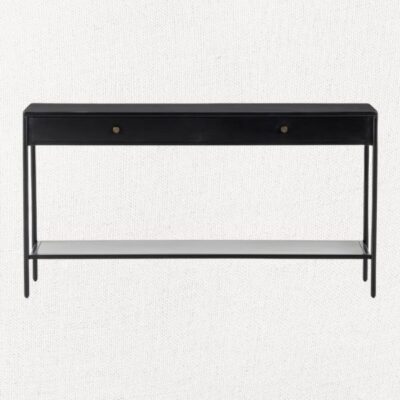15 Black Console Tables For Every Design Style - VIV & TIM