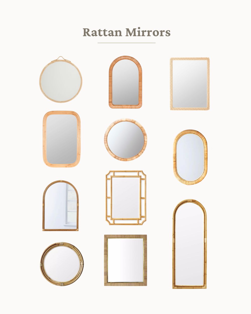 19 Best Rattan Mirrors You'll Want to Buy (2024) - VIV & TIM