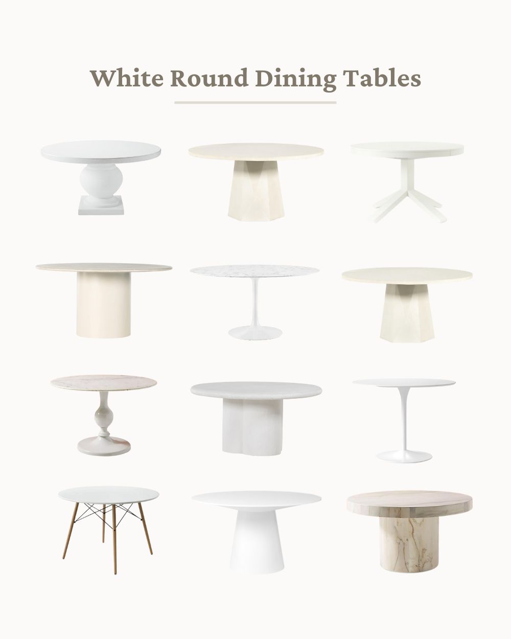 15 Best White Round Dining Tables to Buy (2023) - VIV & TIM